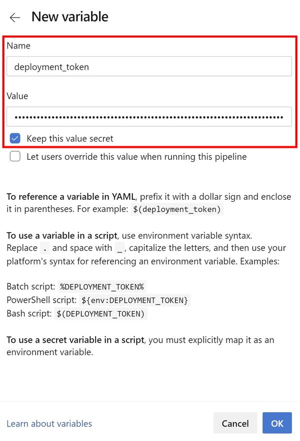 Use Azure Static Web Apps with Azure DevOps pipelines